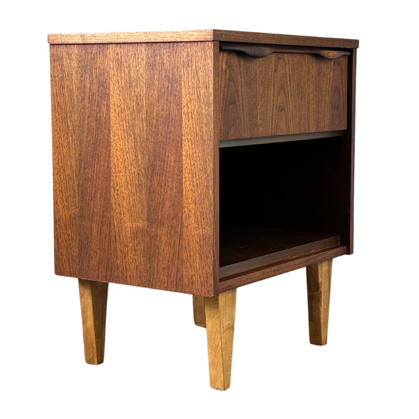 Walnut Nightstand by Viscol - Decade Five Furniture Co.