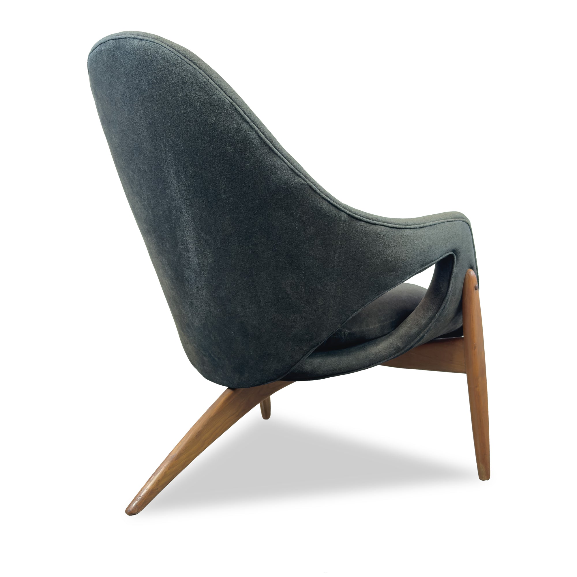Walnut Lounge Chair by Luigi Tiengo for Cimon - Decade Five Furniture Co.