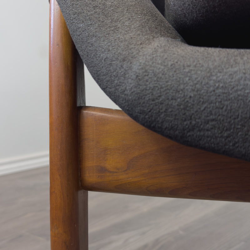 Walnut Lounge Chair by Luigi Tiengo for Cimon - Decade Five Furniture Co.