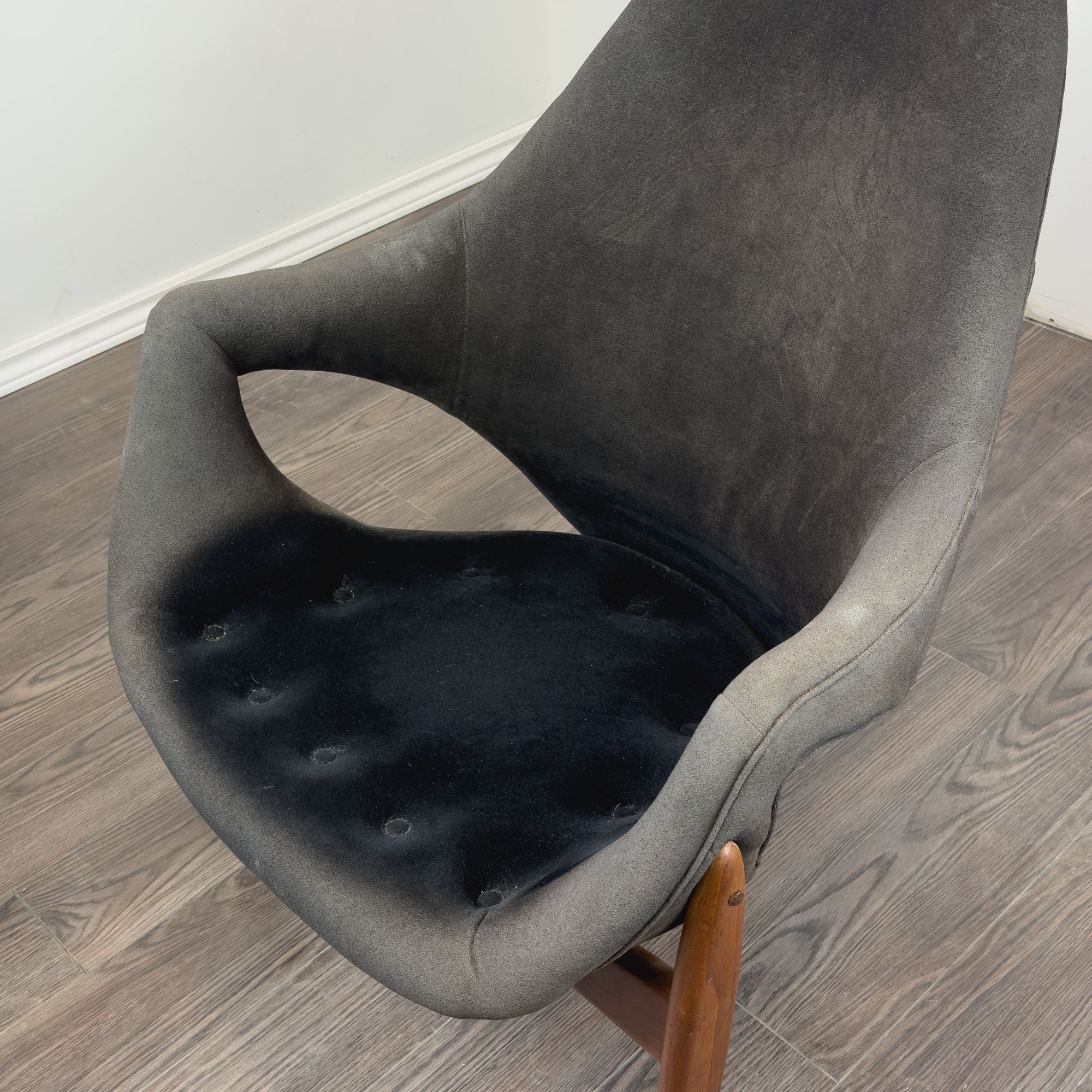 Walnut Lounge Chair by Luigi Tiengo for Cimon - Decade Five Furniture Co.