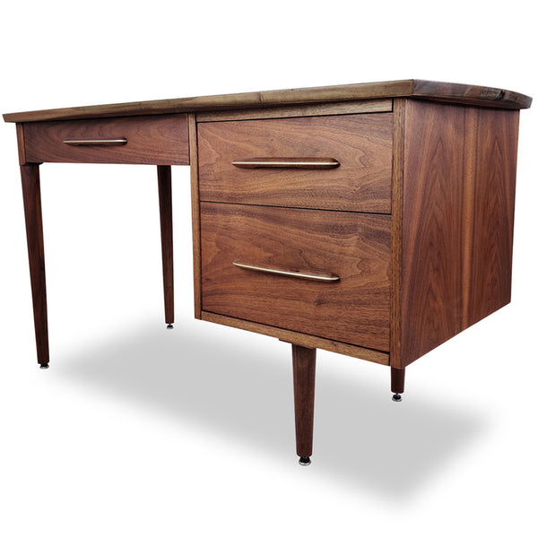 Vintage Walnut Desk - Decade Five Furniture Co.