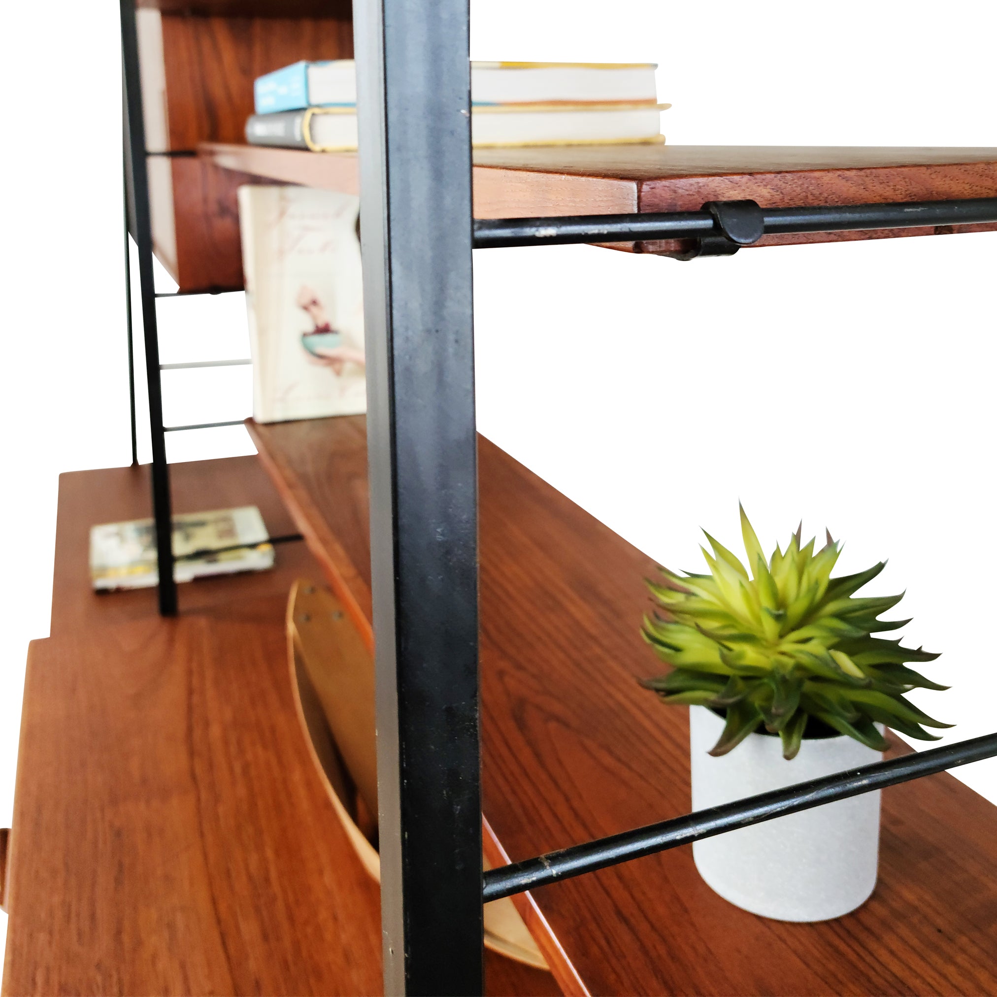 Modular Teak Free Standing Wall Unit - Decade Five Furniture Co.