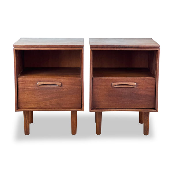Solid Teak Nightstands by Imperial - Decade Five Furniture Co.