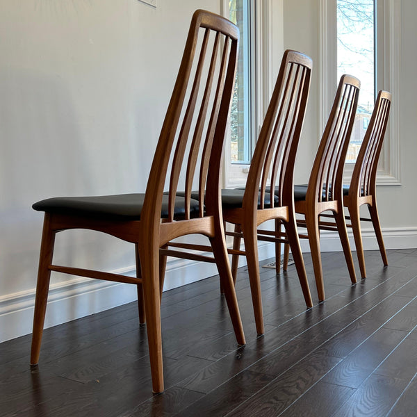 Teak "Eva" Chairs by Niels Koefoed - Decade Five Furniture Co.